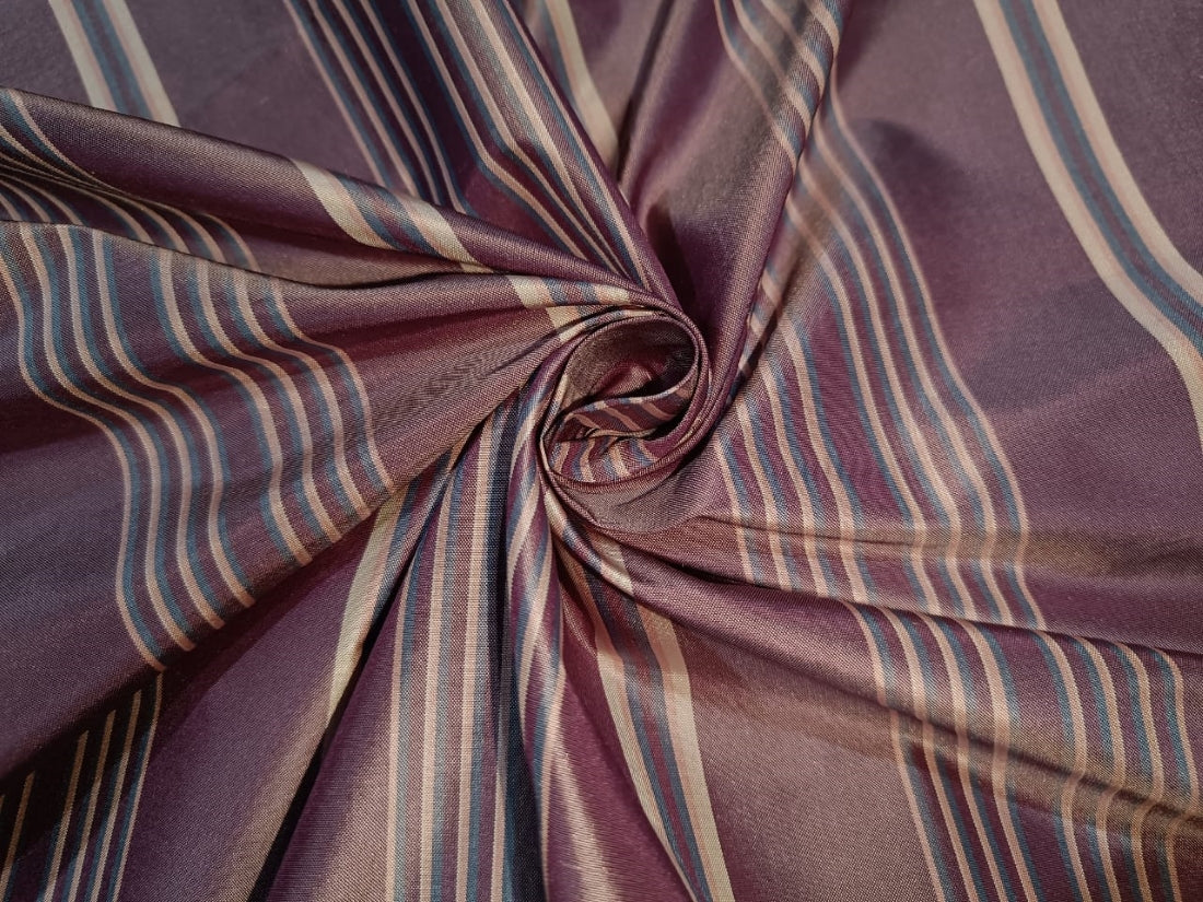100% silk taffeta fabric lilac color Stripes 54" wide TAFNEWS3[3] – The Fabric Factory