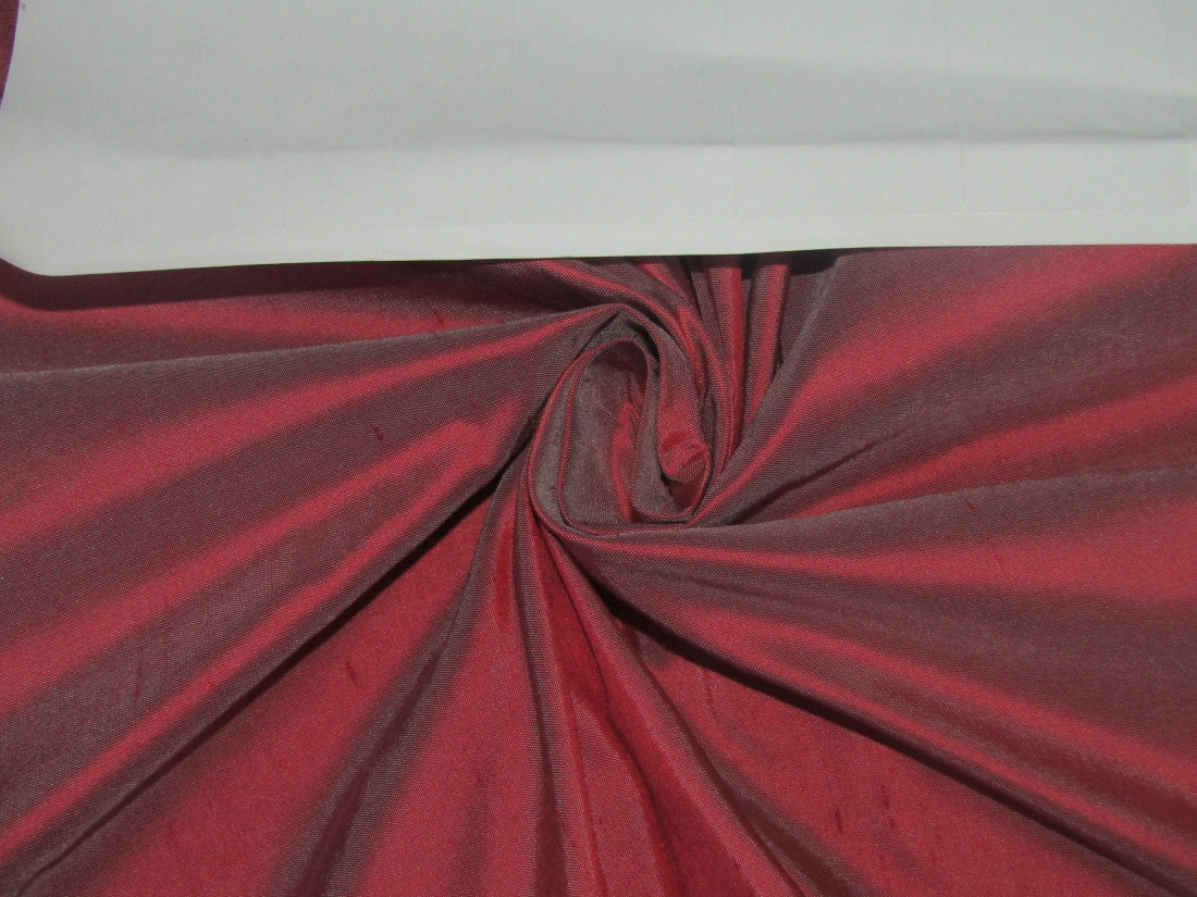 100% pure silk dupioni fabric Iridescent Red color 54" wide DUPB[4 ...