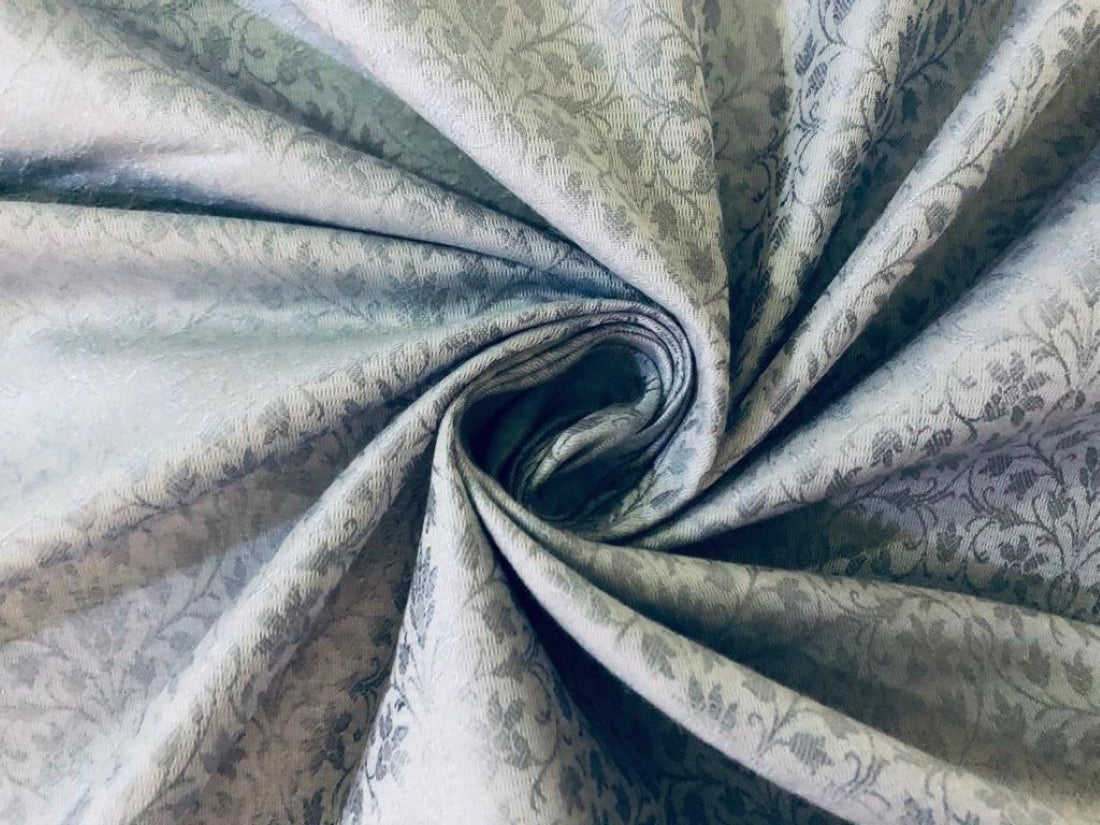 Silk Brocade fabric dusty grey color available in two colors DUSTY GRE ...