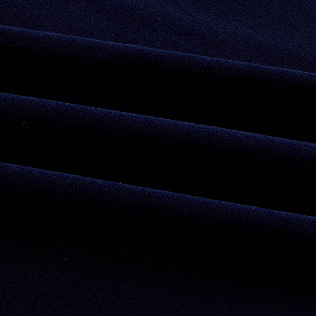 Navy Blue Velvet Fabric Navy Blue Plain Export Quality Micro Velvet