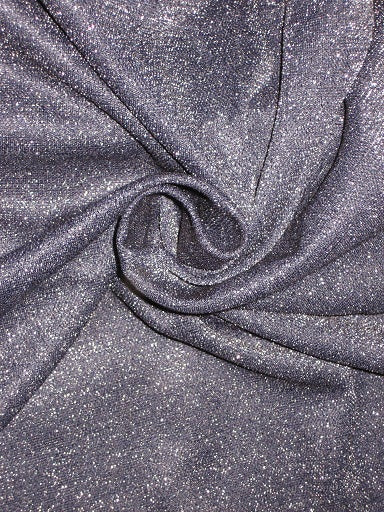 Black net with Silver Metallic Shimmer fabric – The Fabric Factory