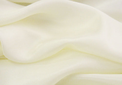 Rich Ivory colour plain habotai silk 54"* – The Fabric Factory