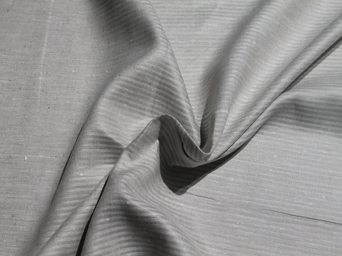 100% HEMP Natural color with herringbone design fabric 58" wide [11896 ...